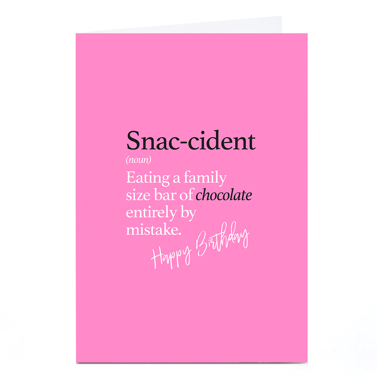 Buy Personalised Punk Birthday Card - Snac-cident for GBP 2.49 ...
